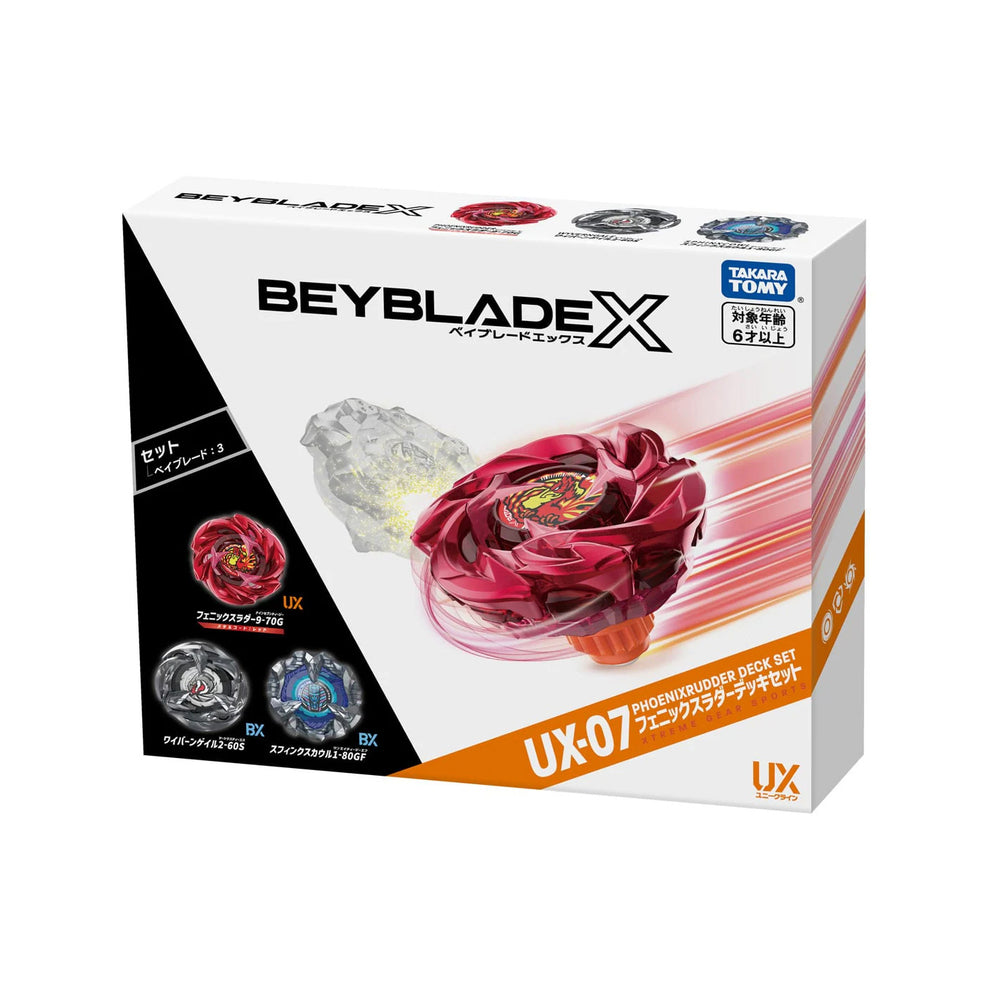 UX-07 Phoenix Rudder Deck Set - Beyblade X (Version Japonesa) – Andy’s ...